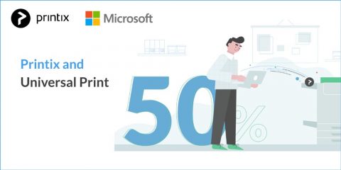 Printix modern workplace cloud printing in concert with Universal Print
